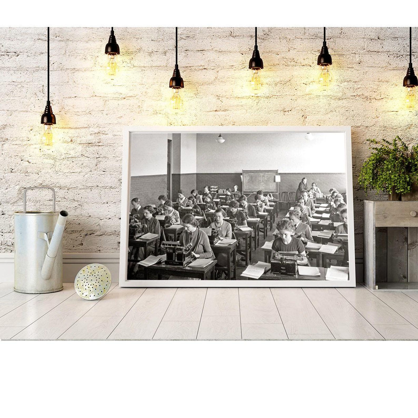 Typewriter Class Photo Print: Bethesda Maryland, 1935 - Etsy