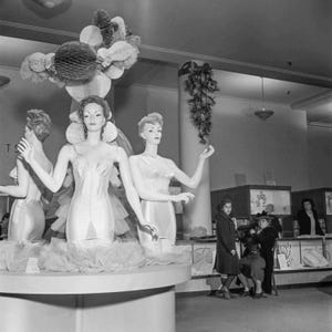 Corset Display at R. H. Macy Department Store During the Week Before ...
