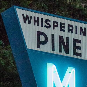 Whispering Pines Motel Photo: Vintage Neon Sign, Estes Park Print - Etsy
