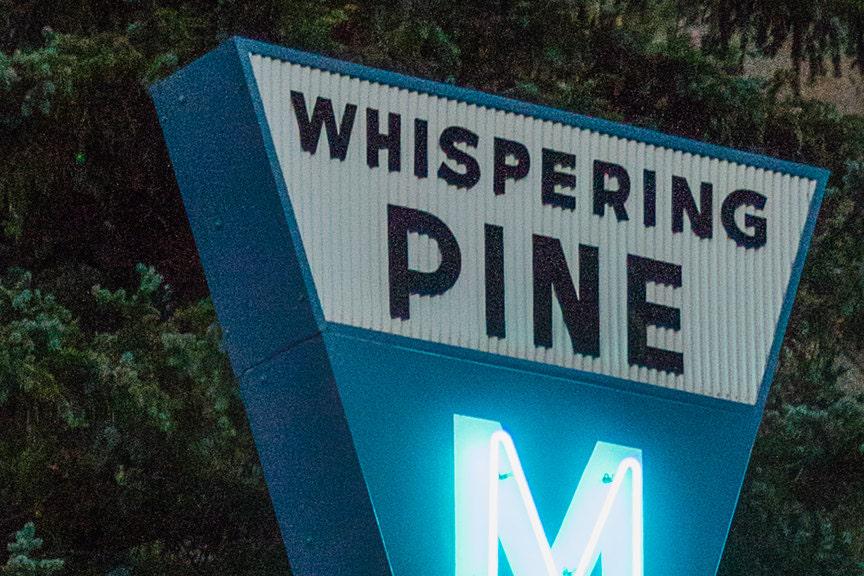 Whispering Pines Motel Photo: Vintage Neon Sign, Estes Park Print - Etsy