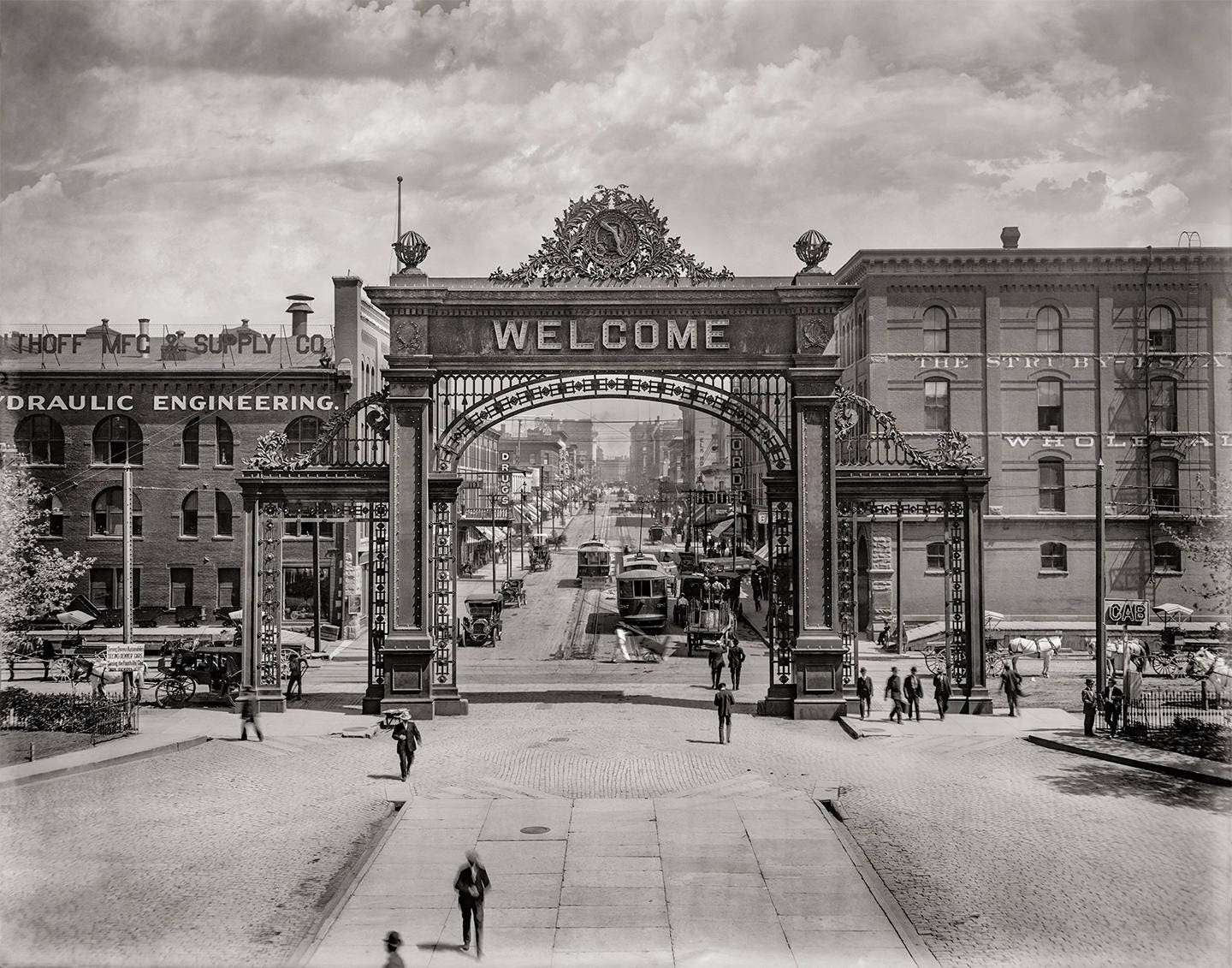 Old Denver Photo Arch of Welcome 17th St Denver Colorado - Etsy