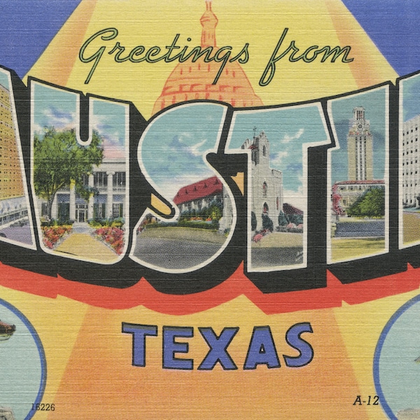 Vintage Texas Post Cards - Etsy