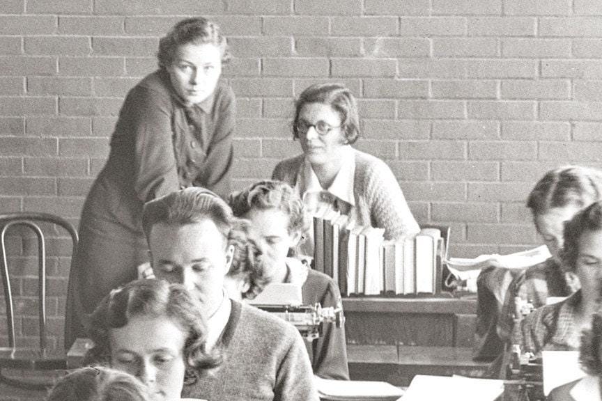 Typewriter Class Photo Print: Bethesda Maryland, 1935 - Etsy