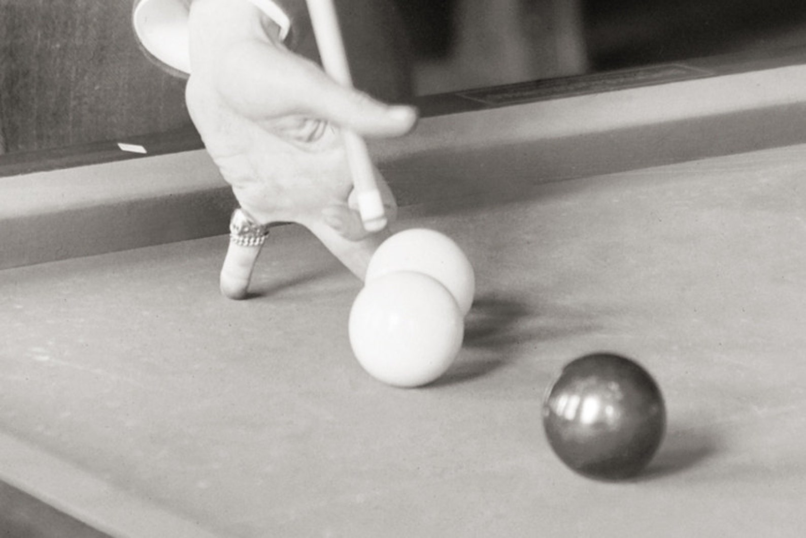 Old Billiard Photo Playing Pool in Pool Room Billiard Player - Etsy