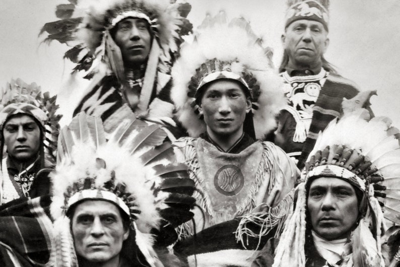 Native Americans in a Pope-toledo Car Circa 1910 - Etsy