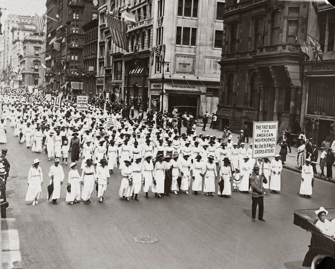 African American Protest Photo, 1917 Silent Protest Parade March ...