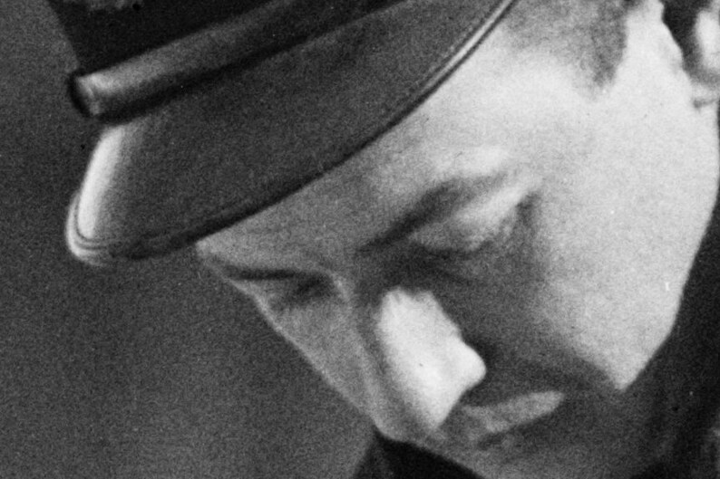 Mail Man in Snow Photograph Black White Photography Mailman | Etsy