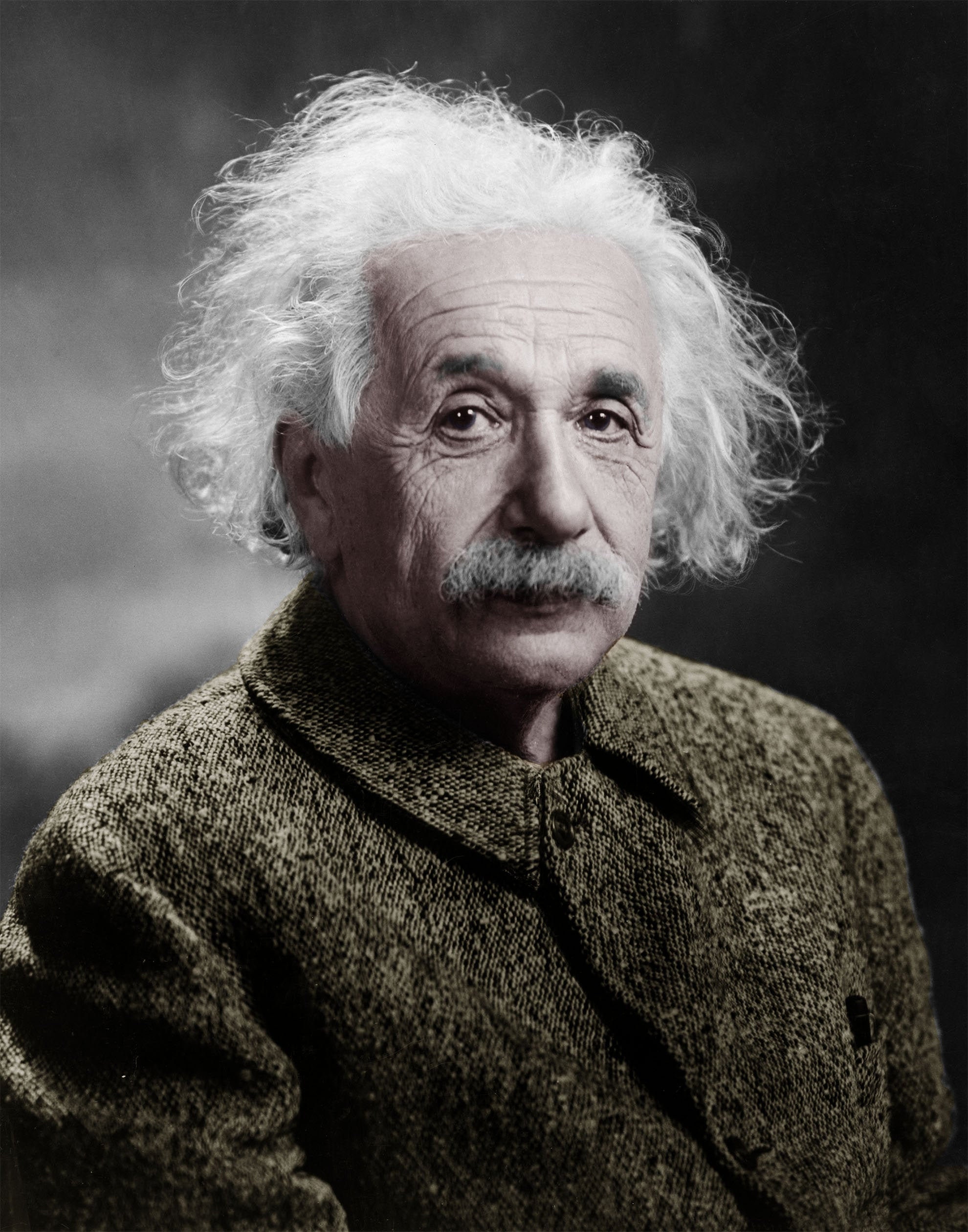 Albert Einstein Photo Colorized Einstein Photo Science | Etsy