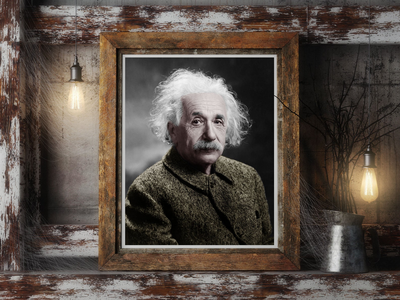 Albert Einstein Photo Colorized Einstein Photo Science - Etsy UK