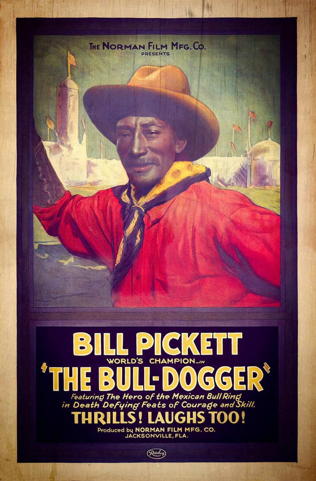 African American Art, Bill Pickett Cowboy, African American Poster ...