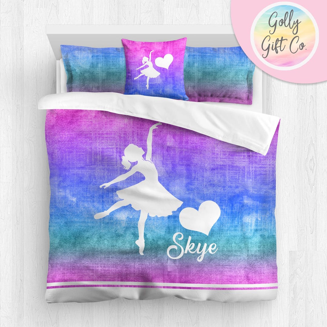 Personalized Girl's Dance Bedding / Customized Dancer Duvet or ...