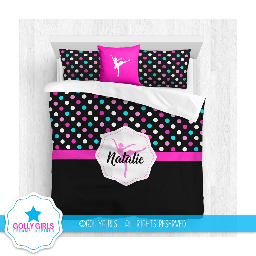 Personalized Dance Comforter Set Custom Dance Bedding Girl's Dance Room ...