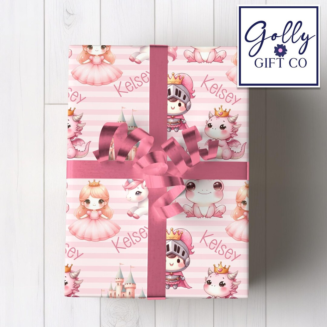Personalized Princess Wrapping Paper for Any Occasion - Fairytale Gift ...