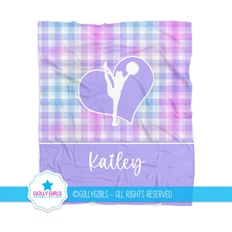 Personalized Cheerleading Blanket Cheerleading Bedding Custom ...