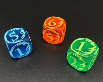 Role Playing Games Toys & Games Games & Puzzles fire pips resin dice ...