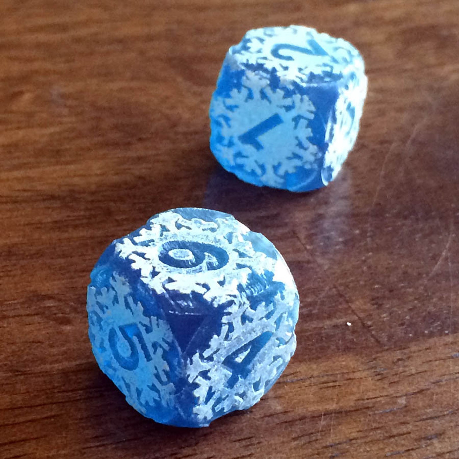 SNOWFLAKE Dice Four Versions for Tabletop Gaming - Etsy