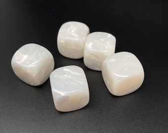 Blank Dice 19mm Acrylic White Rounded Corners - Etsy
