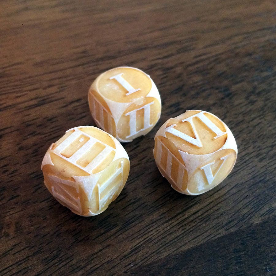 ROMAN NUMERAL Dice for Tabletop Gaming Available in Five | Etsy