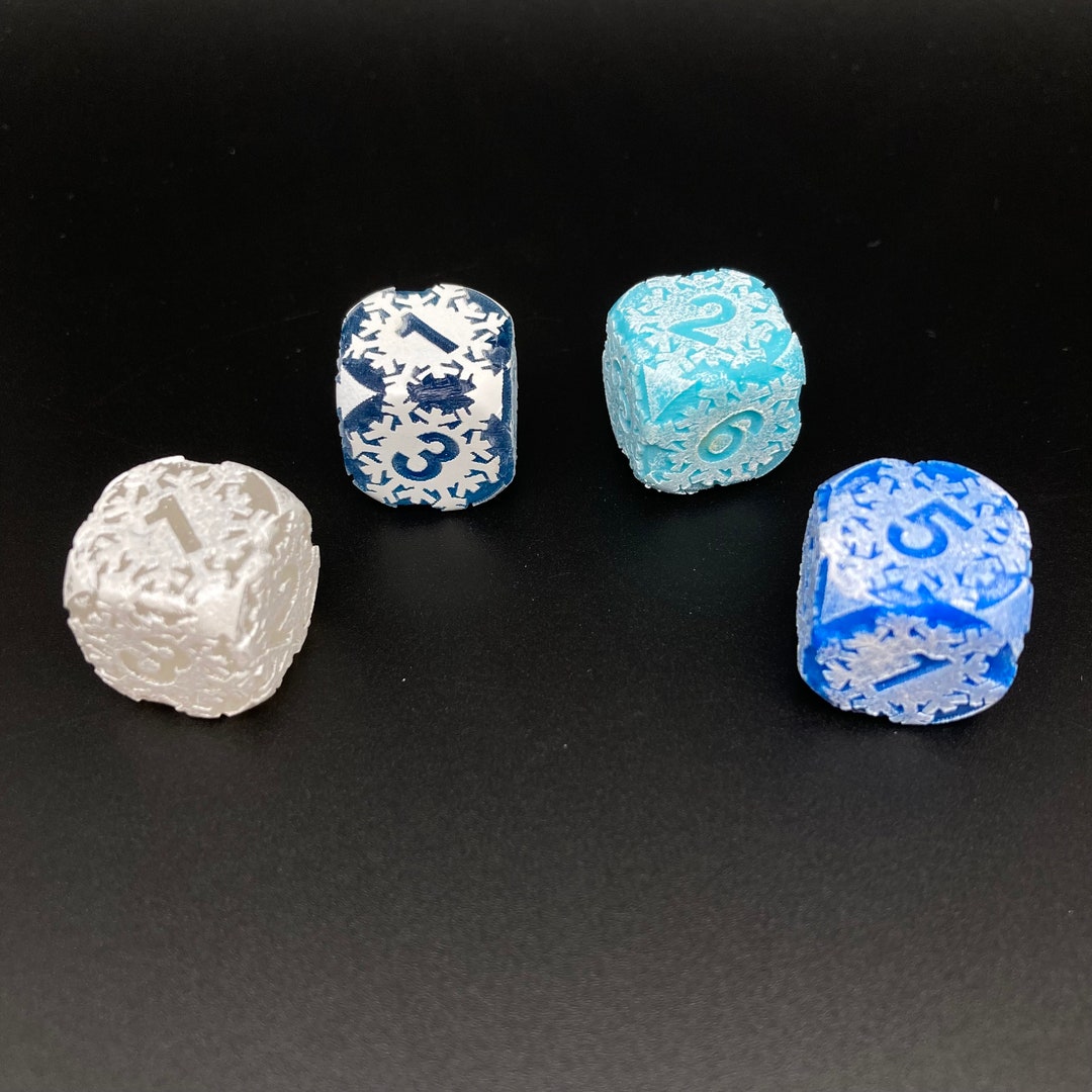 SNOWFLAKE Dice Four Versions for Tabletop Gaming - Etsy