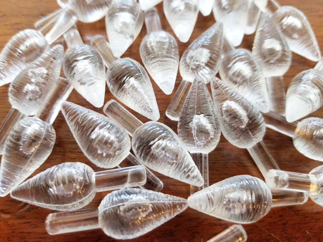 Large "clear" Ceramic Christmas Tree Light Pegs / Bulbs - 30, 50 and ...