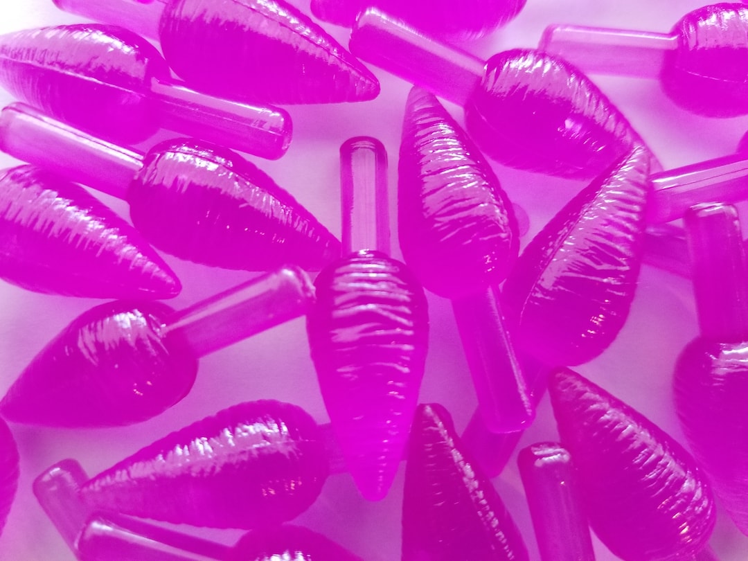 Large purple Ceramic Christmas Tree Light Pegs / Bulbs 30, 50 and 100 ...