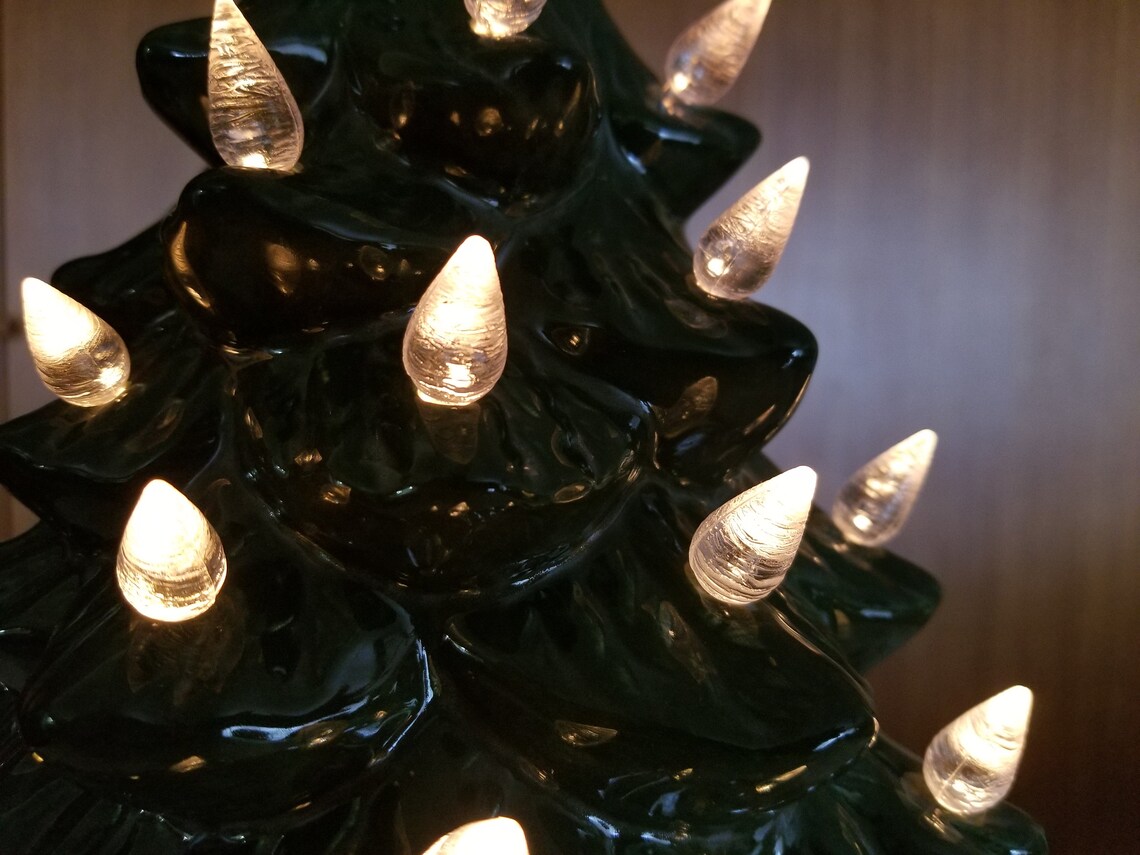 Large "clear" Ceramic Christmas Tree Light Pegs / Bulbs - 30, 50 and ...