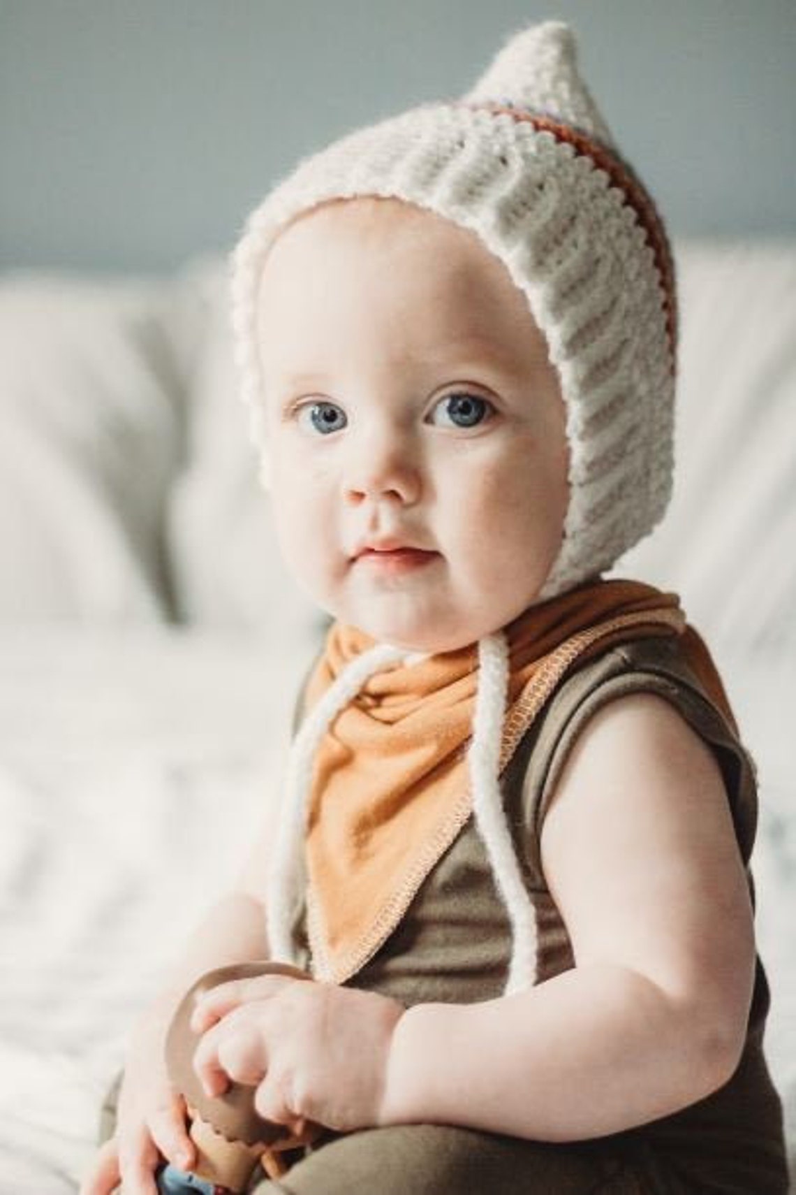 Remy Bonnet / Retro Rainbow Bonnet / Crochet Bonnet - Etsy