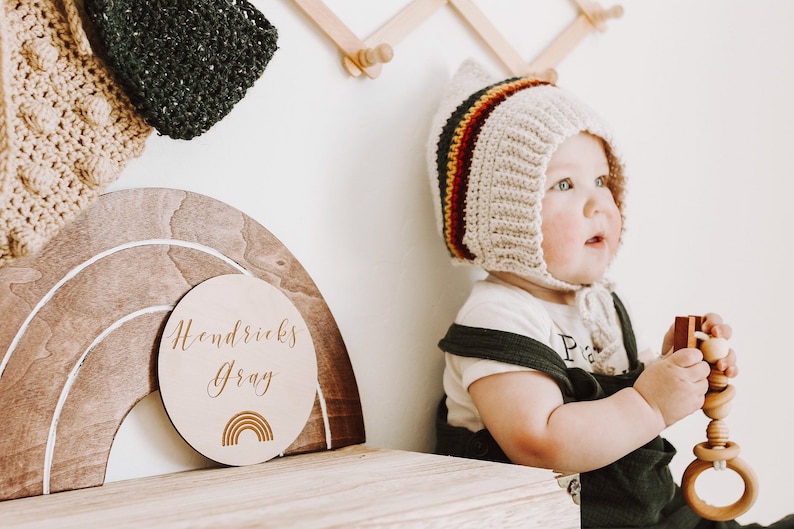 Thea Bonnet / Rainbow Bonnet / Boho Rainbow Bonnet - Etsy