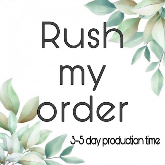 RUSH MY ORDER | Etsy