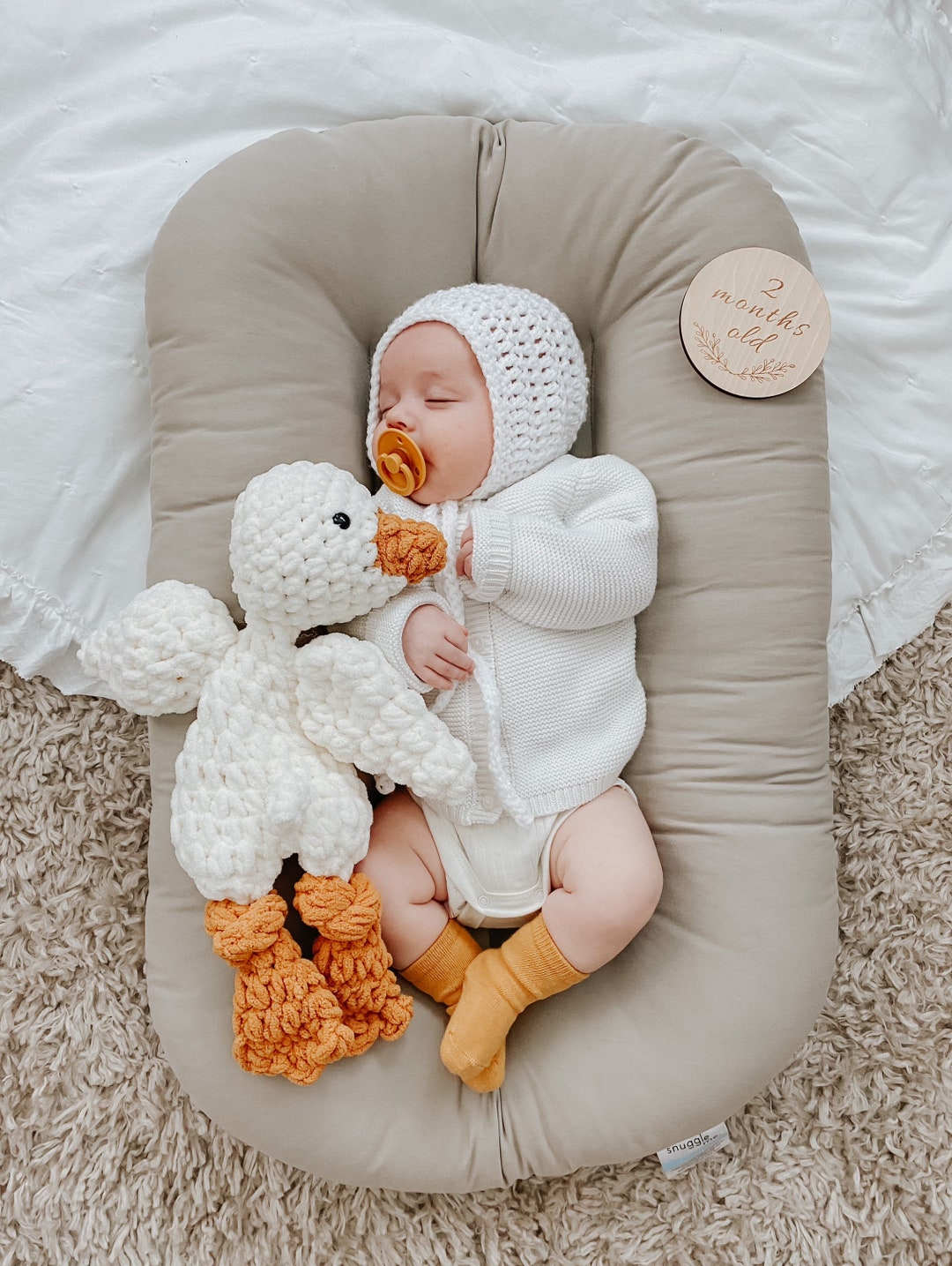 Baby Goose Lovey / Goose Snuggly / Goose Stuffie - Etsy