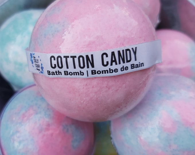 Cotton Candy Bath Bomb, Popular Sweet Scented Bath Fizzie, Handmade ...