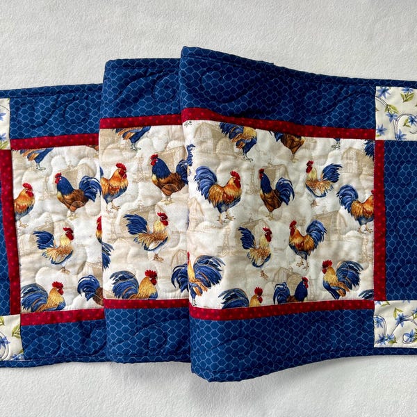Rooster Table Runner - Etsy
