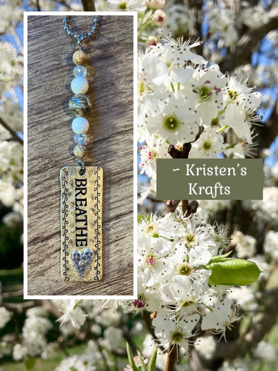 Rearview Mirror Charms, Breathe Charm, Mirror Charm, Breathe Mirror ...