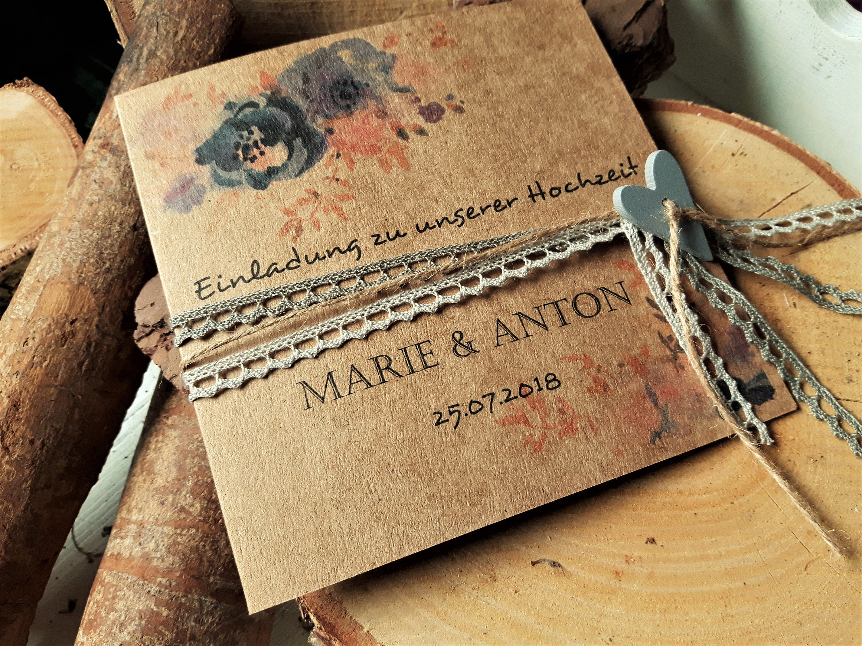 Bohemian Style Wedding Invitations
