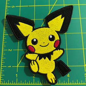 Pikachu Pokémon Iron on Patch/ Pokémon Patch - Etsy