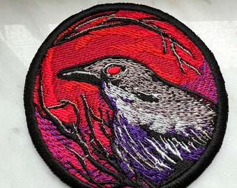 Awesome Flying Raven Crow Black Bird Pair Iron ON Patch - Etsy