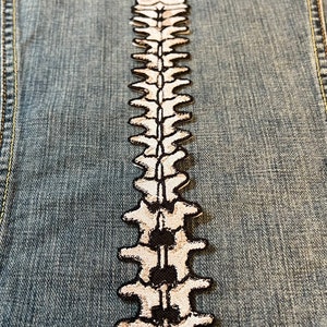 The Spine Iron on Patch/ Spine Patch/ Bone Patch - Etsy