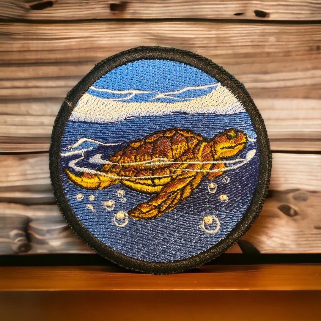 Sea Turtle Iron on Patch - Etsy