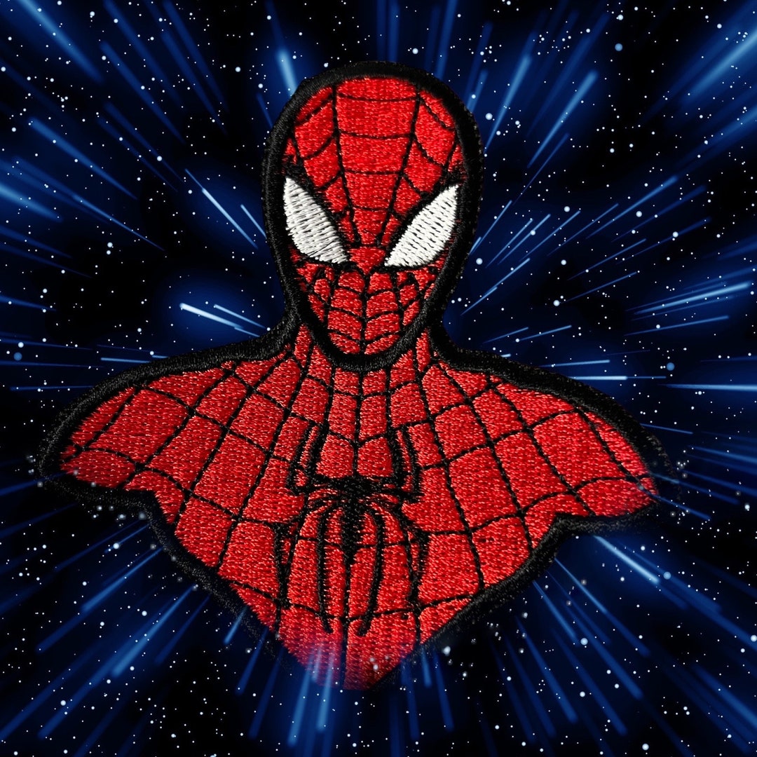 Spider-man Bust Patch 4.23 X 3.83 Iron On, Sew On, or Hook - Etsy