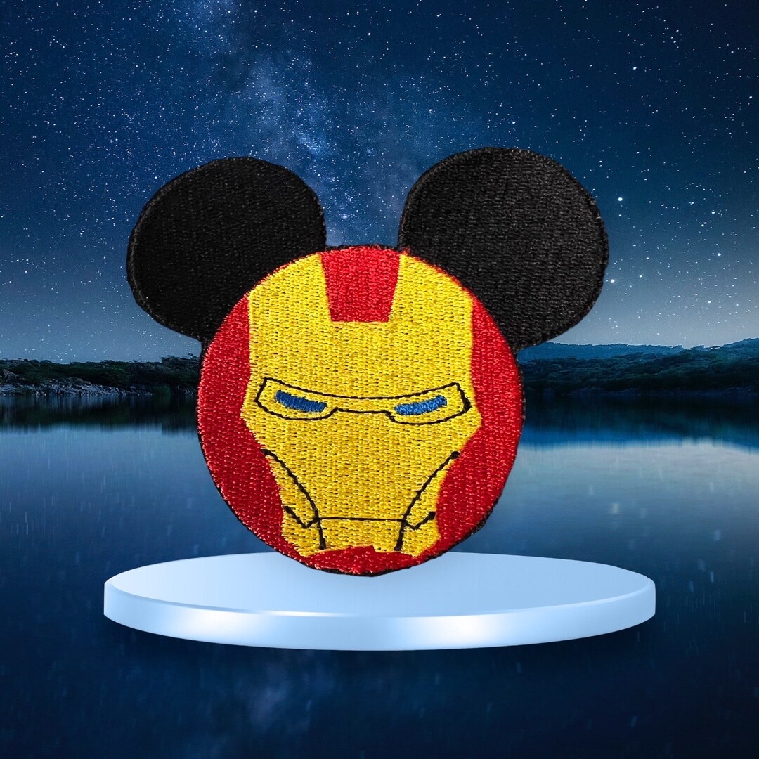 Iron Man Mickey Iron on Patch - Etsy