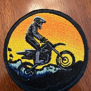 BMX Motocross Iron on Patch - Etsy