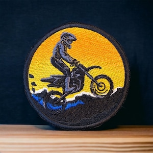 BMX Motocross Iron on Patch - Etsy