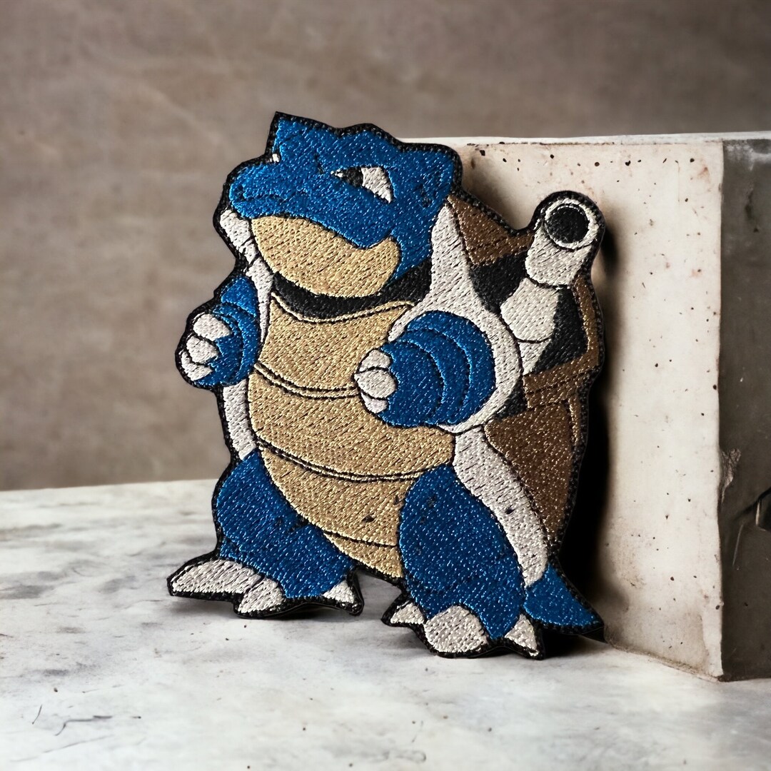 Battle-ready Blastoise Patch/ Iron On/ Sew On - Etsy