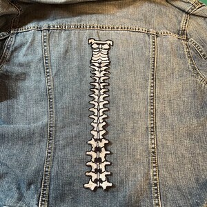 The Spine Iron on Patch/ Spine Patch/ Bone Patch - Etsy