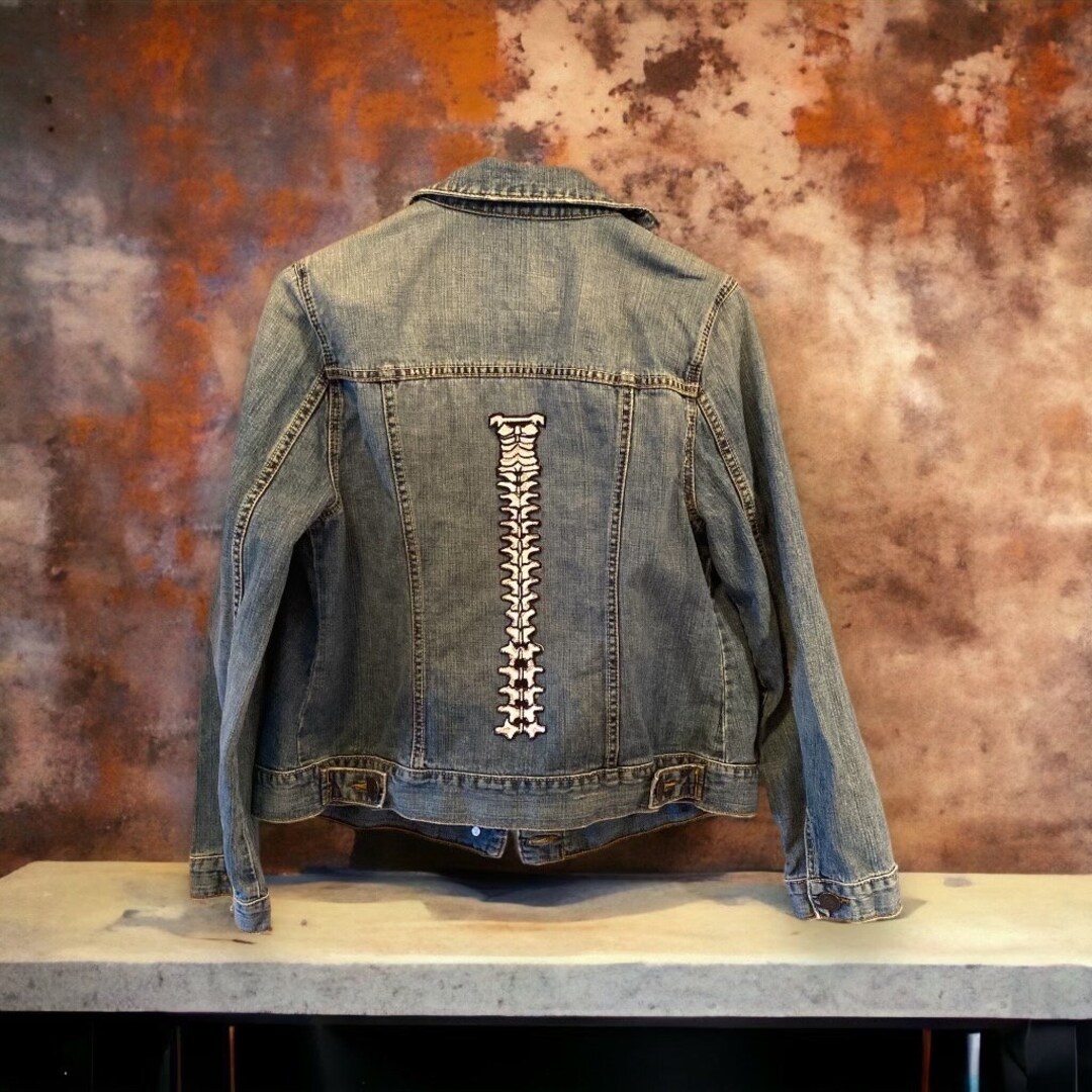 The Spine Iron on Patch/ Spine Patch/ Bone Patch - Etsy