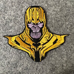 Titanic Might: Thanos Embroidered Patch - Etsy