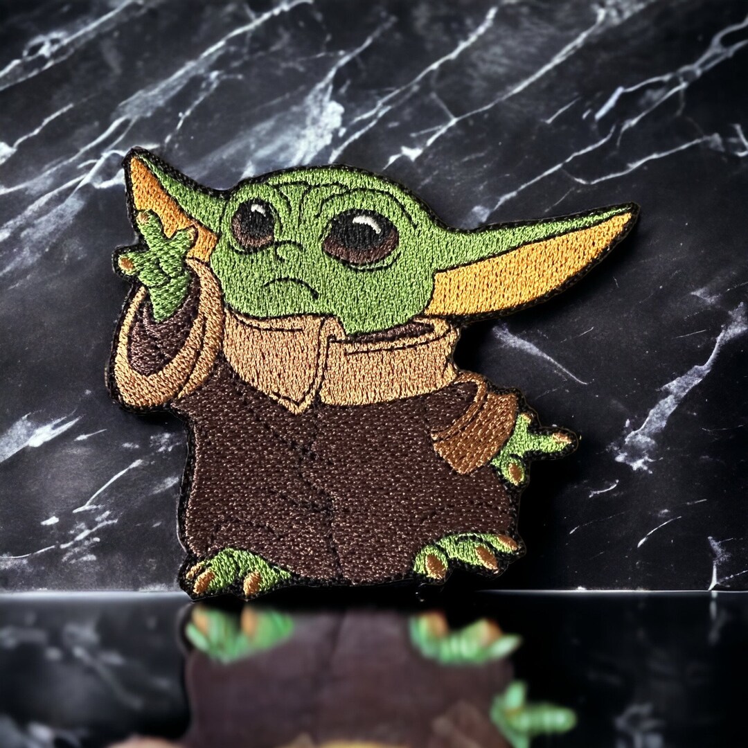 Baby Yoda Patch/3.50 X 4.05/ Iron On/ Sew On/ Hook - Etsy