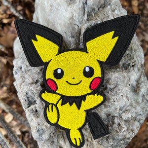 Pikachu Pokémon Iron on Patch/ Pokémon Patch - Etsy