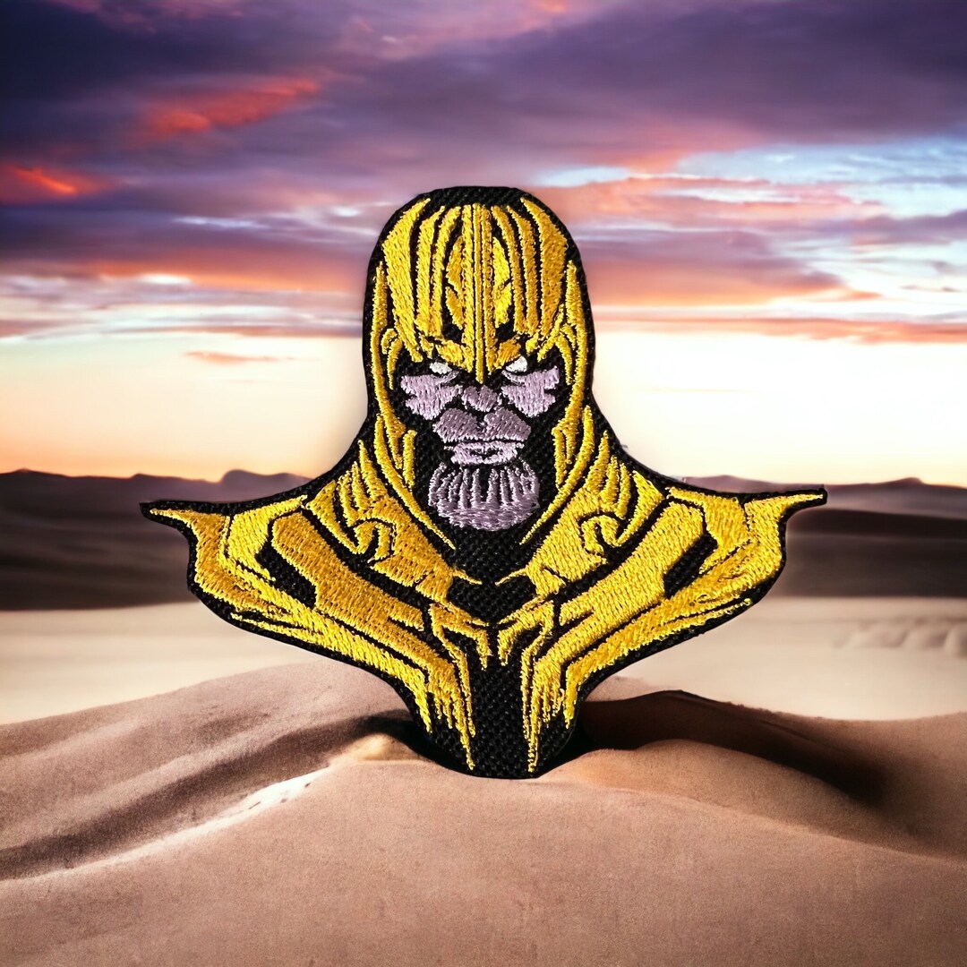 Titanic Might: Thanos Embroidered Patch - Etsy