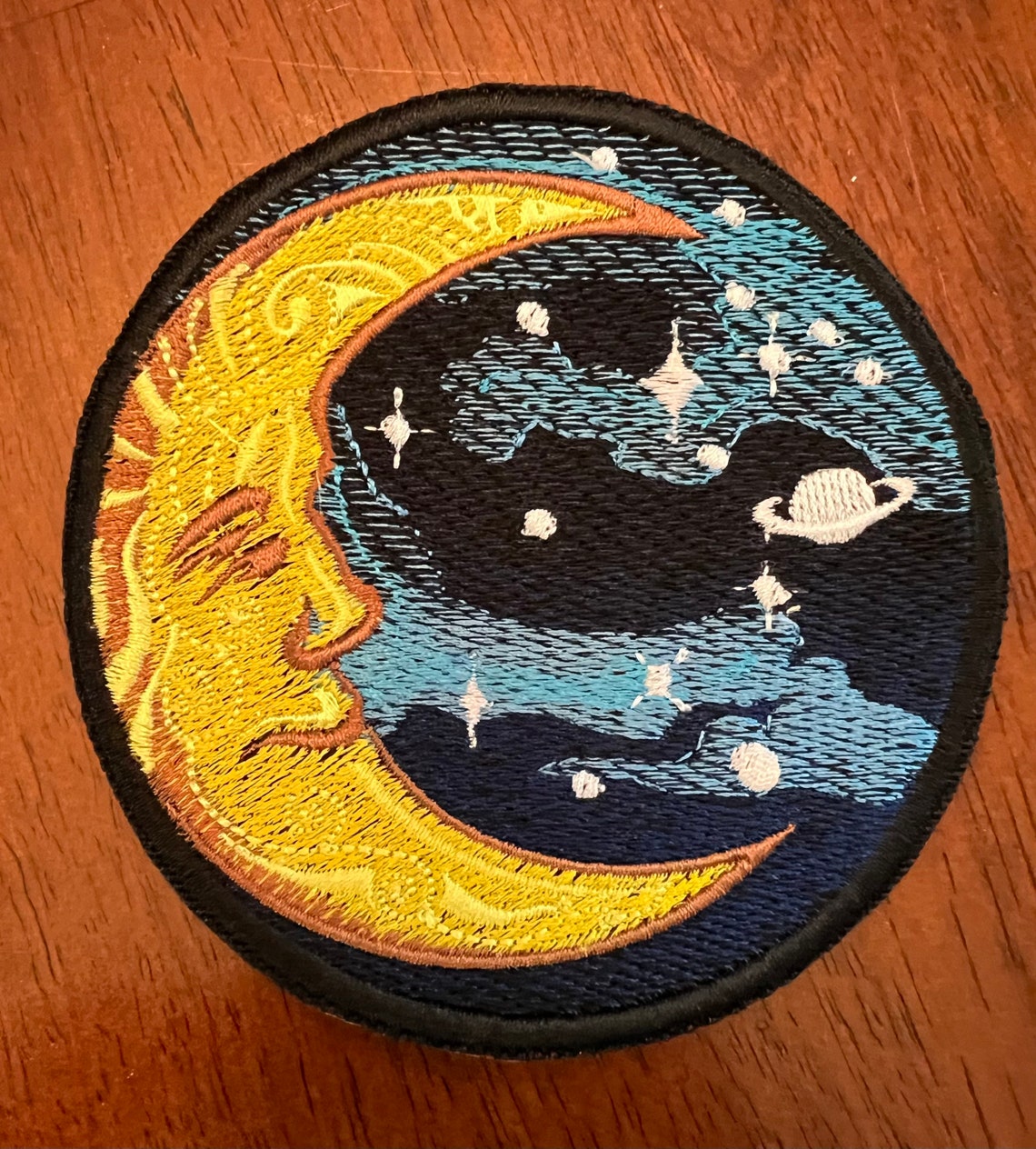The Moon Iron on Patch - Etsy